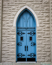 Blue Church Door Free Stock Photo - Public Domain Pictures