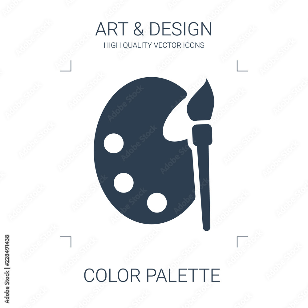 color palette icon Stock Vector | Adobe Stock