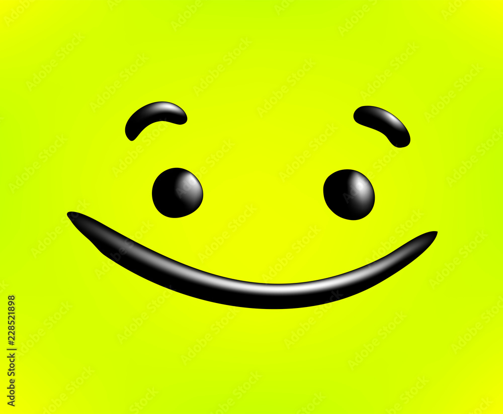 smiling face illustration Stock Vector | Adobe Stock