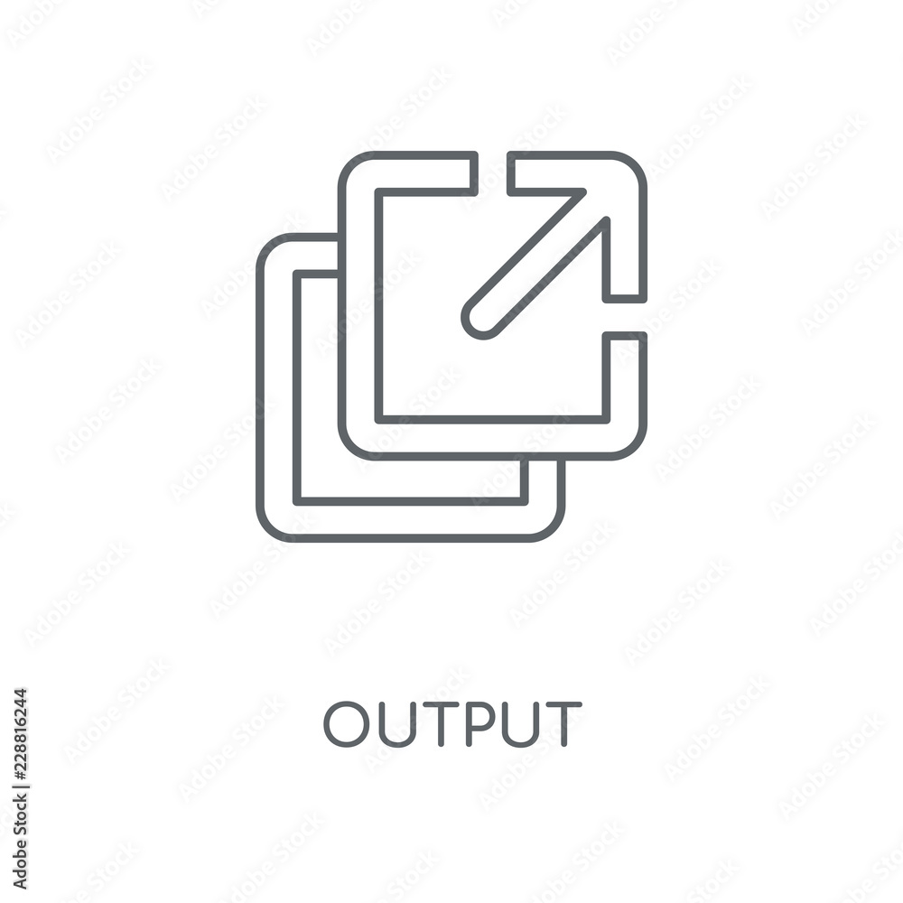 output icon Stock Vector | Adobe Stock
