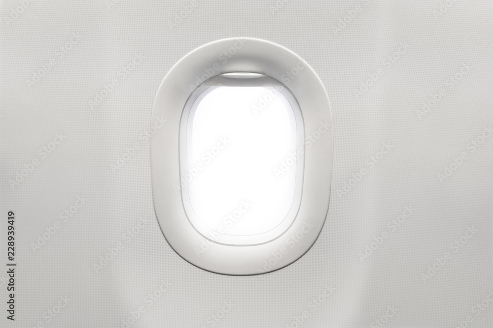 Isolated airplane window Stock Photo | Adobe Stock