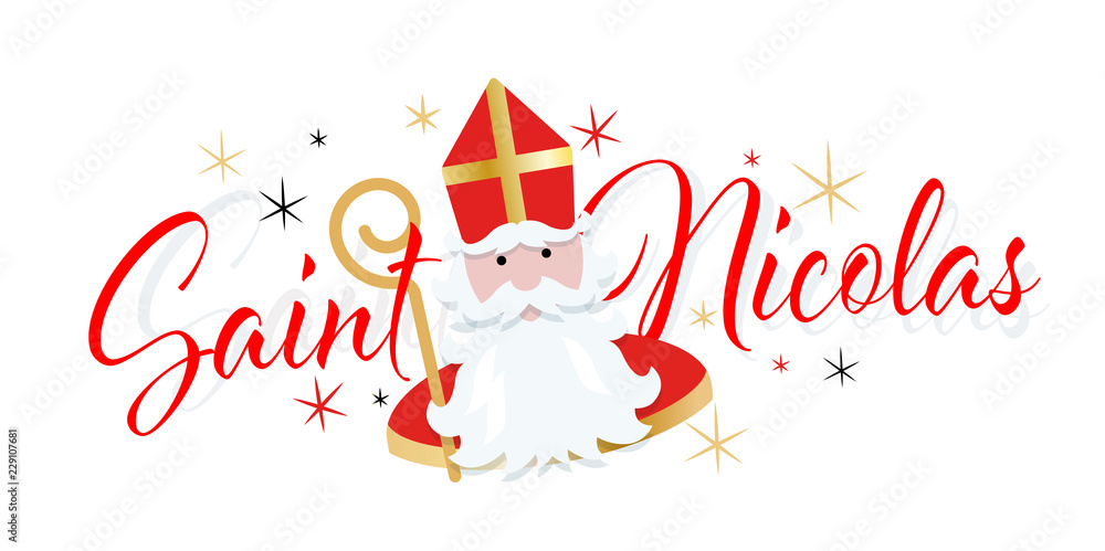 Saint Nicolas Stock Vector | Adobe Stock
