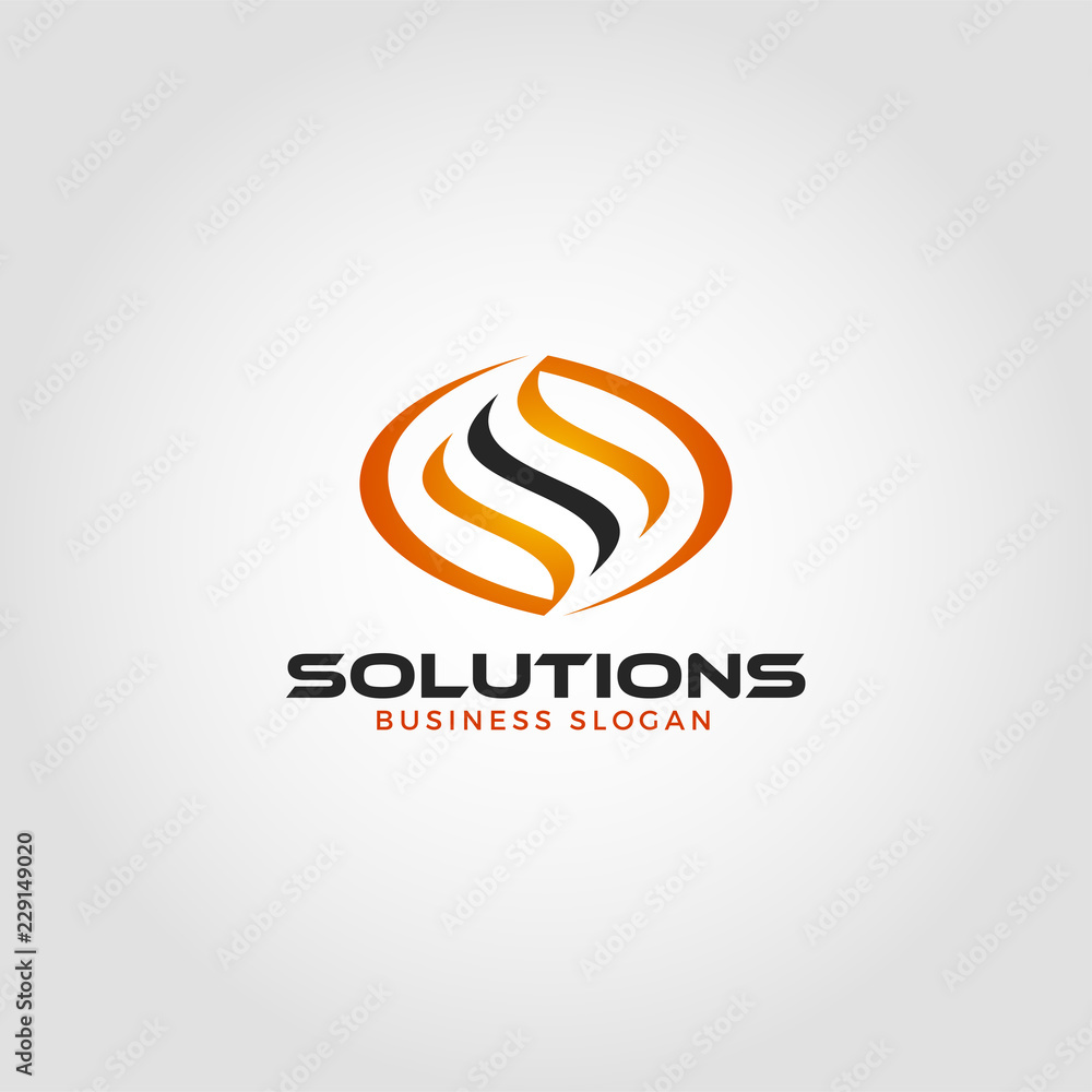 Solution is an energy Logo with letter S concept transform become a ...