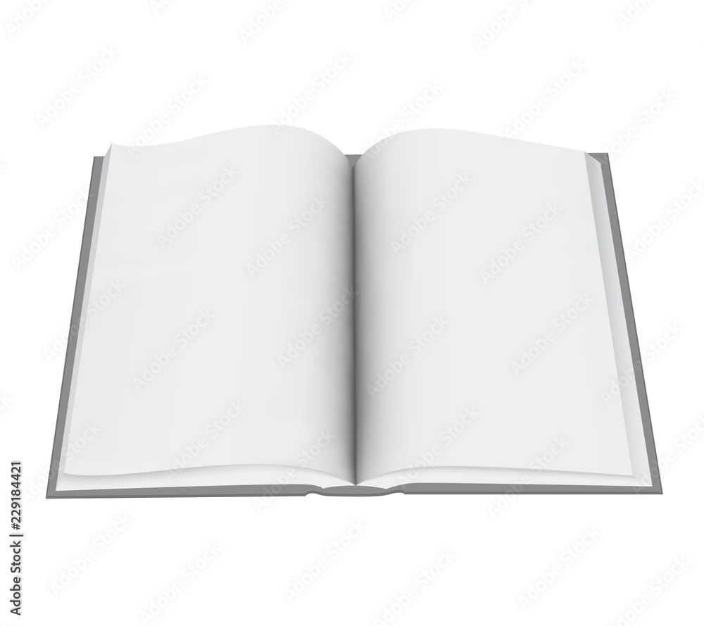 Vector mockup open book, template for design Stock Vector | Adobe Stock