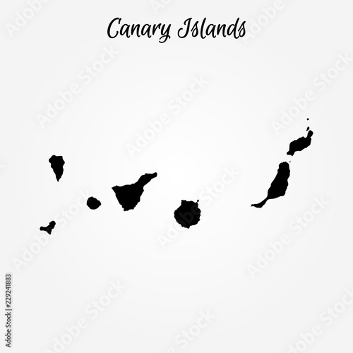 Map of the Canary Islands. Vector illustration. World map Stock Vector ...