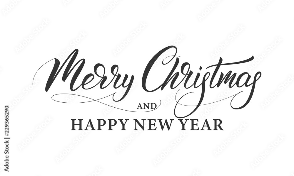 Merry Christmas Calligraphy