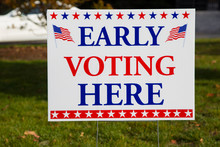 Early Voting Sign Free Stock Photo - Public Domain Pictures