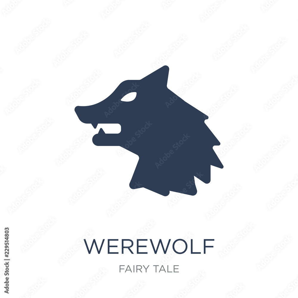 Werewolf icon. Trendy flat vector Werewolf icon on white background ...