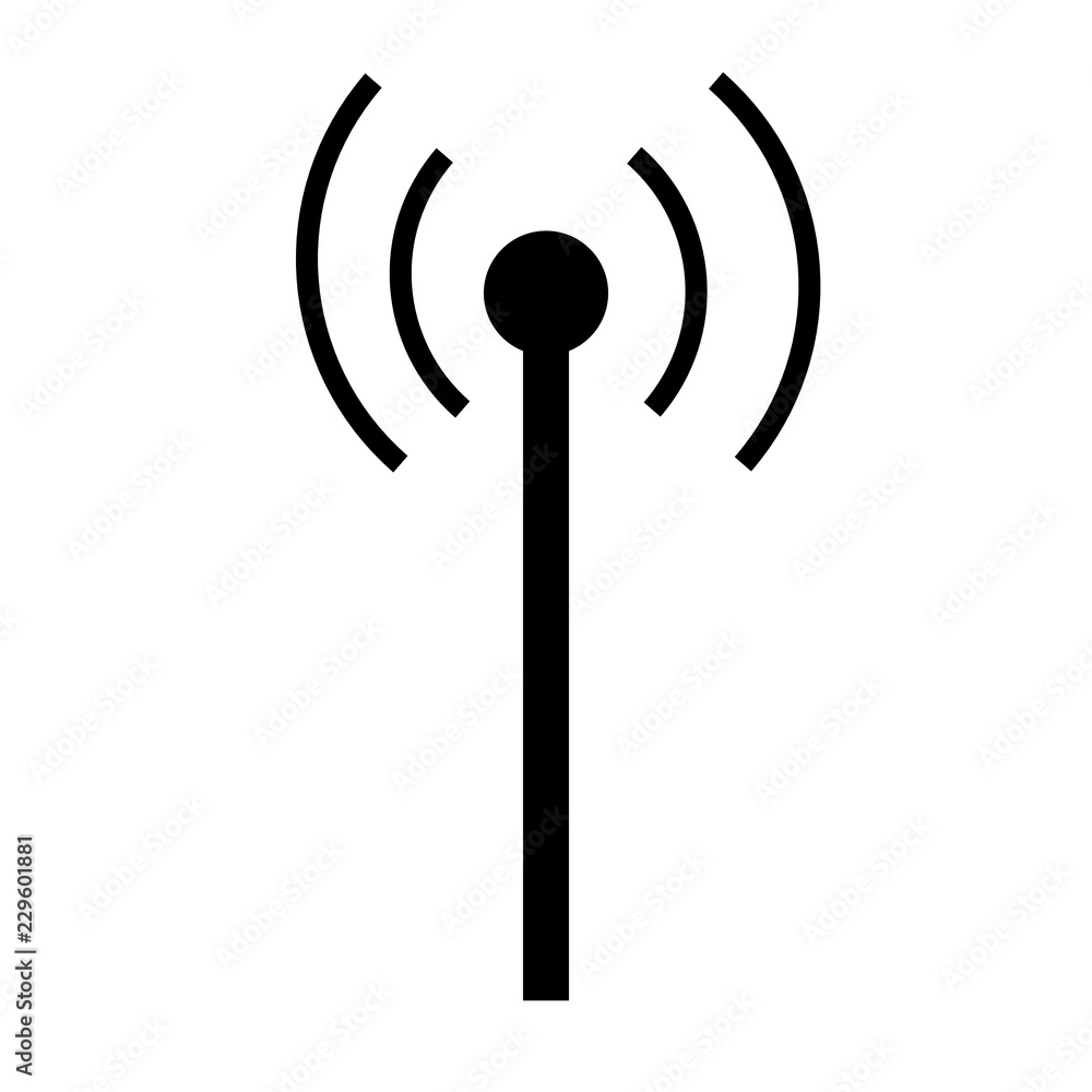 Stock-Vektorgrafik „Antenne Funk Symbol“ | Adobe Stock