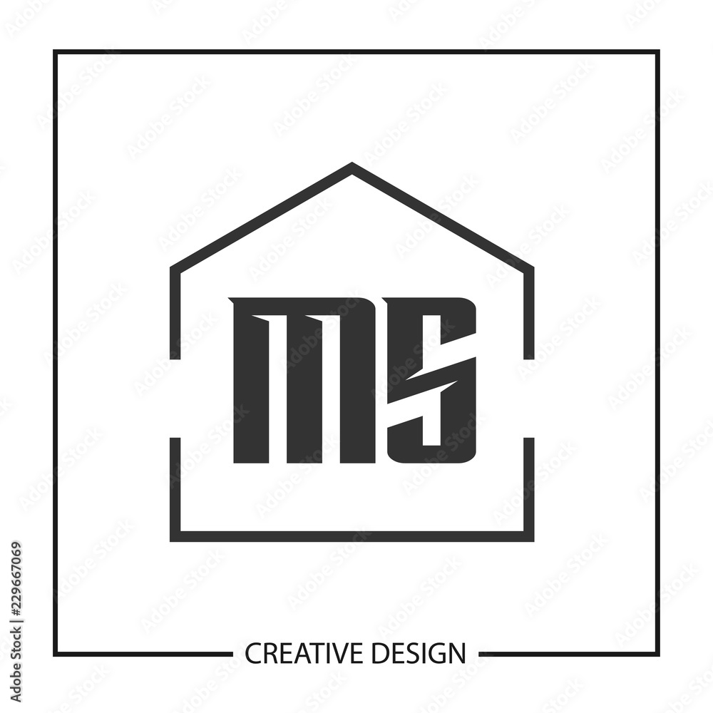 Initial Letter MS Logo Template Design Stock Vector | Adobe Stock