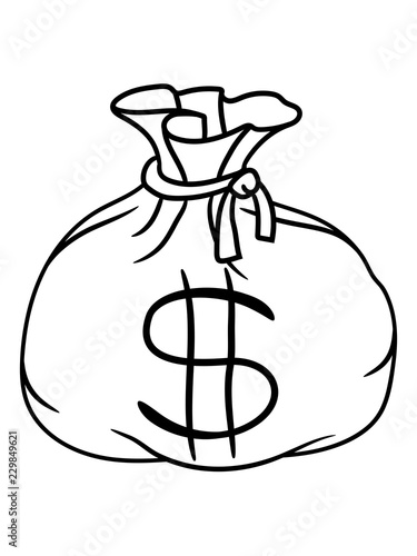cool dollar symbol zeichen geld reich geldsack reichtum schatz beute ...