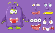 Purple Monster Face Free Stock Photo - Public Domain Pictures