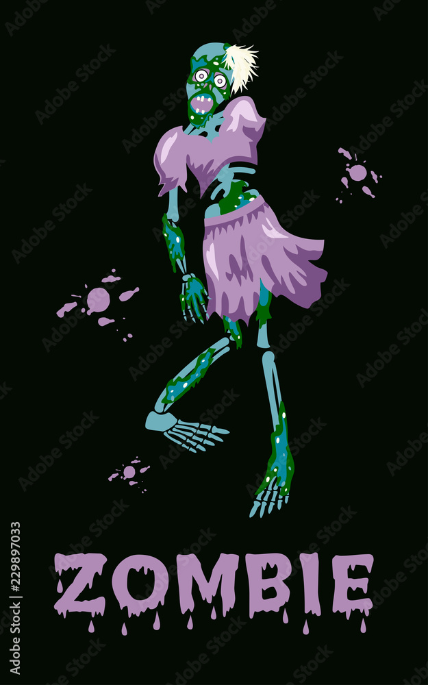 Zombie girl. Cute young woman in style of Dead Monster going for ...