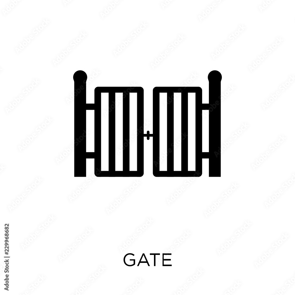Gate icon. Gate symbol design from Architecture collection. Stock ...