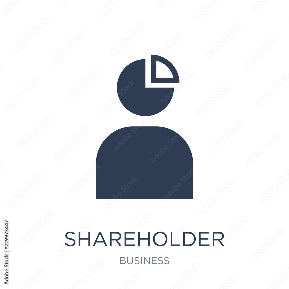 Shareholder icon. Trendy flat vector Shareholder icon on white ...