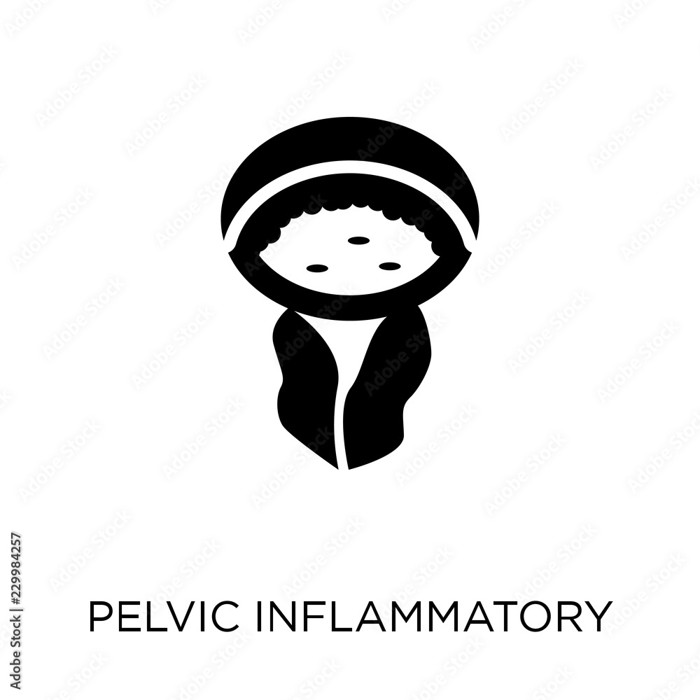 Pelvic inflammatory disease icon. Pelvic inflammatory disease symbol ...