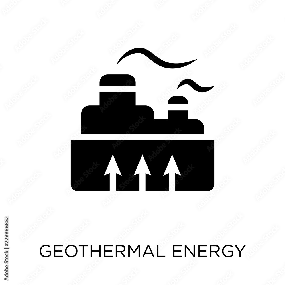 Geothermal Energy icon. Geothermal Energy symbol design from Ecology ...