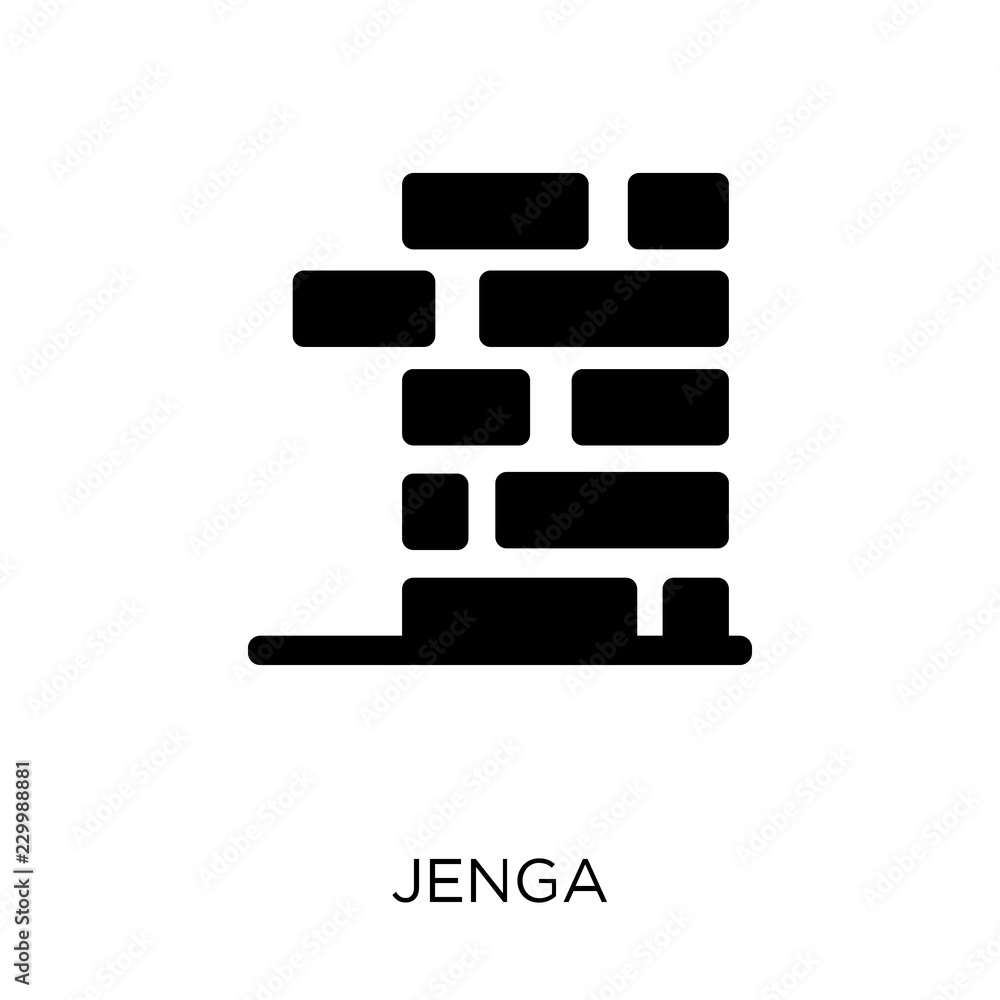 Jenga icon. Jenga symbol design from Arcade collection. Simple element ...