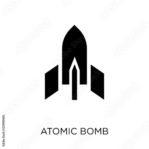 Atomic bomb icon. Atomic bomb symbol design from Fairy tale collection ...