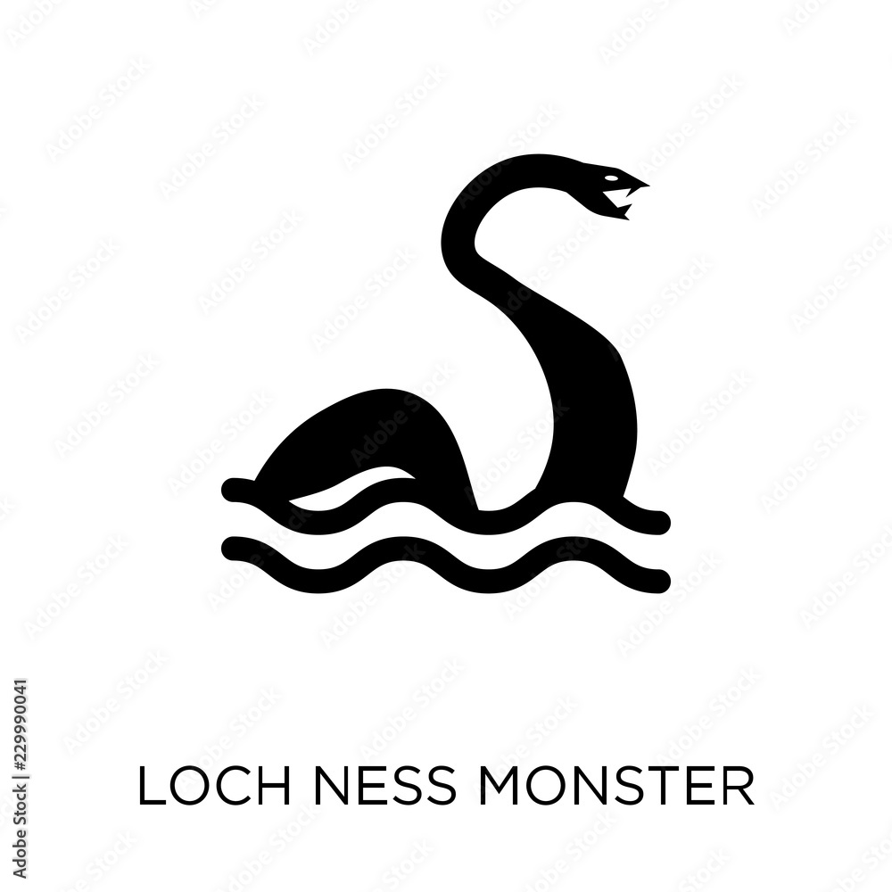 Vector de Stock Loch ness monster icon. Loch ness monster symbol design ...