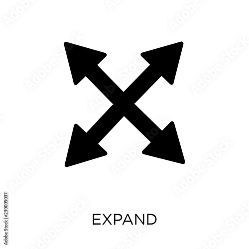 Expand icon. Expand symbol design from Web navigation collection. Stock ...