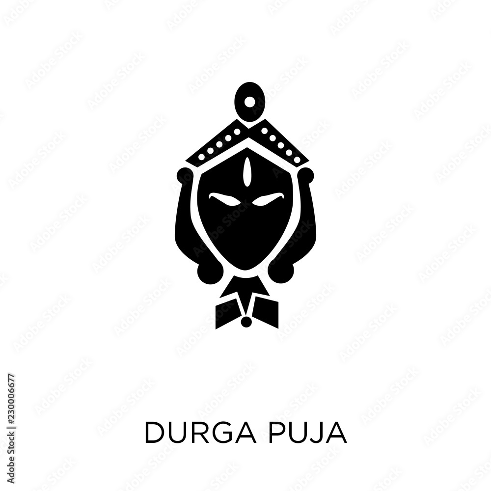 durga puja icon. durga puja symbol design from India collection. Stock ...
