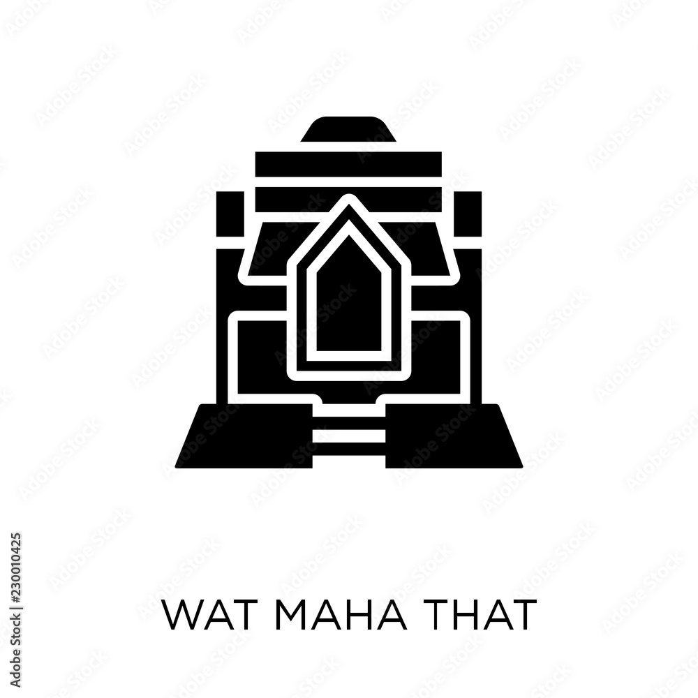 Wat maha that icon. Wat maha that symbol design from Religion ...