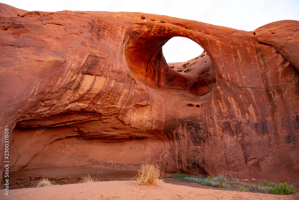 Moccasin Arch in Monument Valley Tribal Park, Navajo Nation, Utah, USA ...