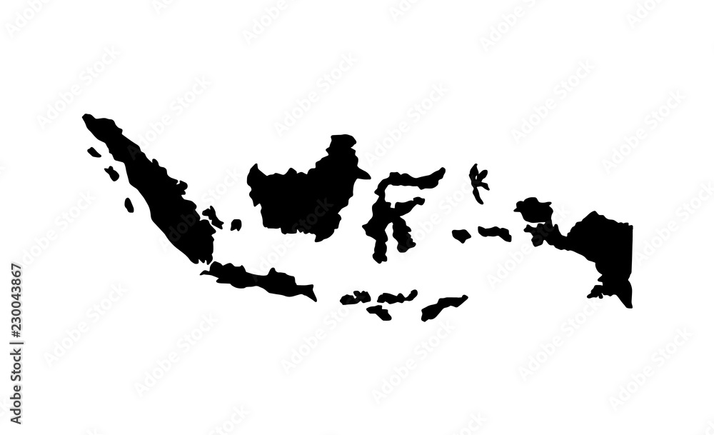 map of Indonesia. Vector illustration Stock Vector | Adobe Stock