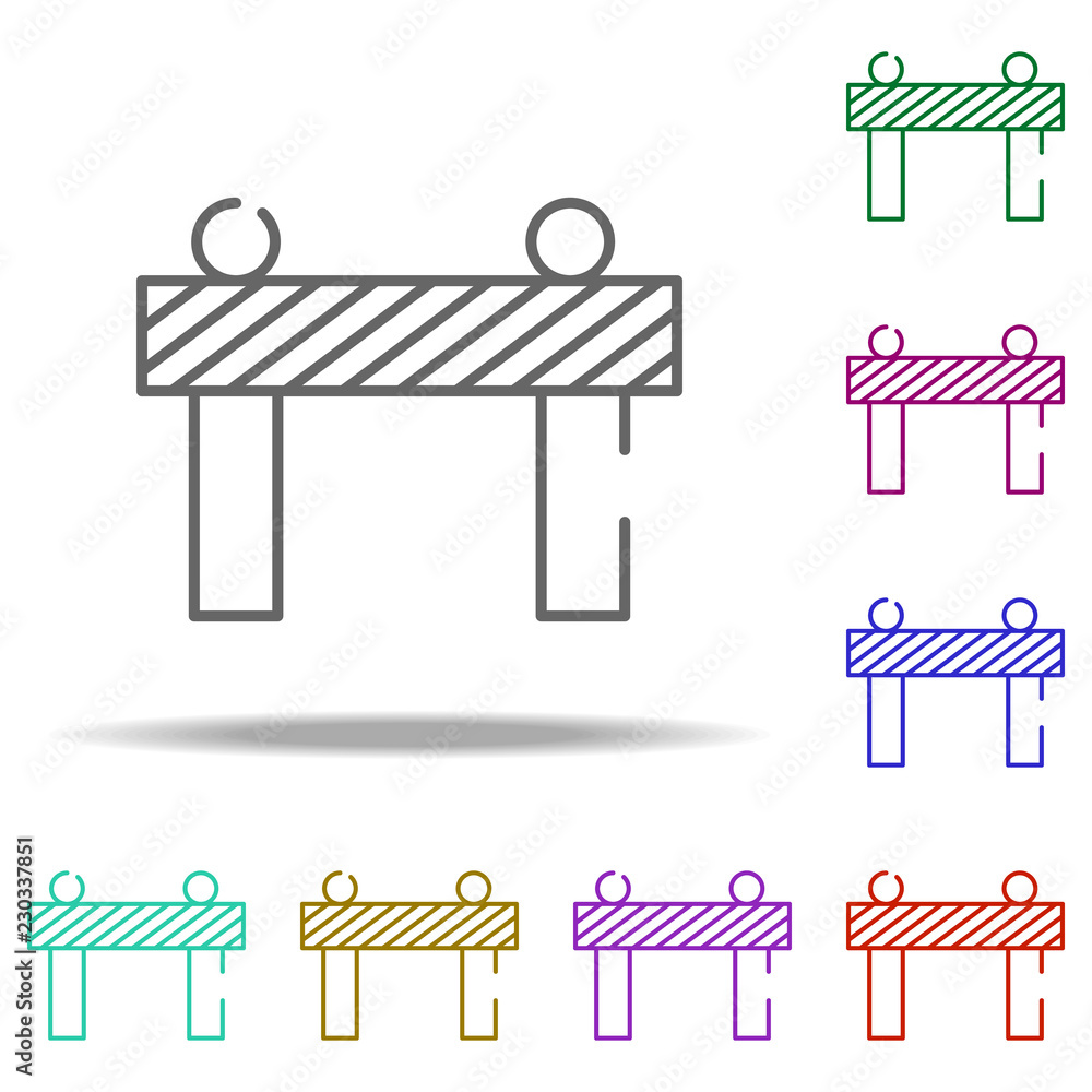 road panel icon. Elements of construction in multi color style icons ...