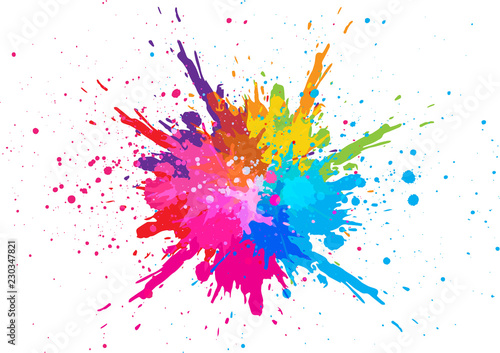 abstract splatter color background. illustration vector design - Buy ...