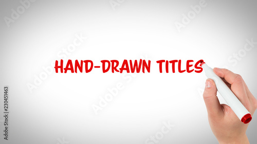 Hand-Drawn Titles Stock Template | Adobe Stock