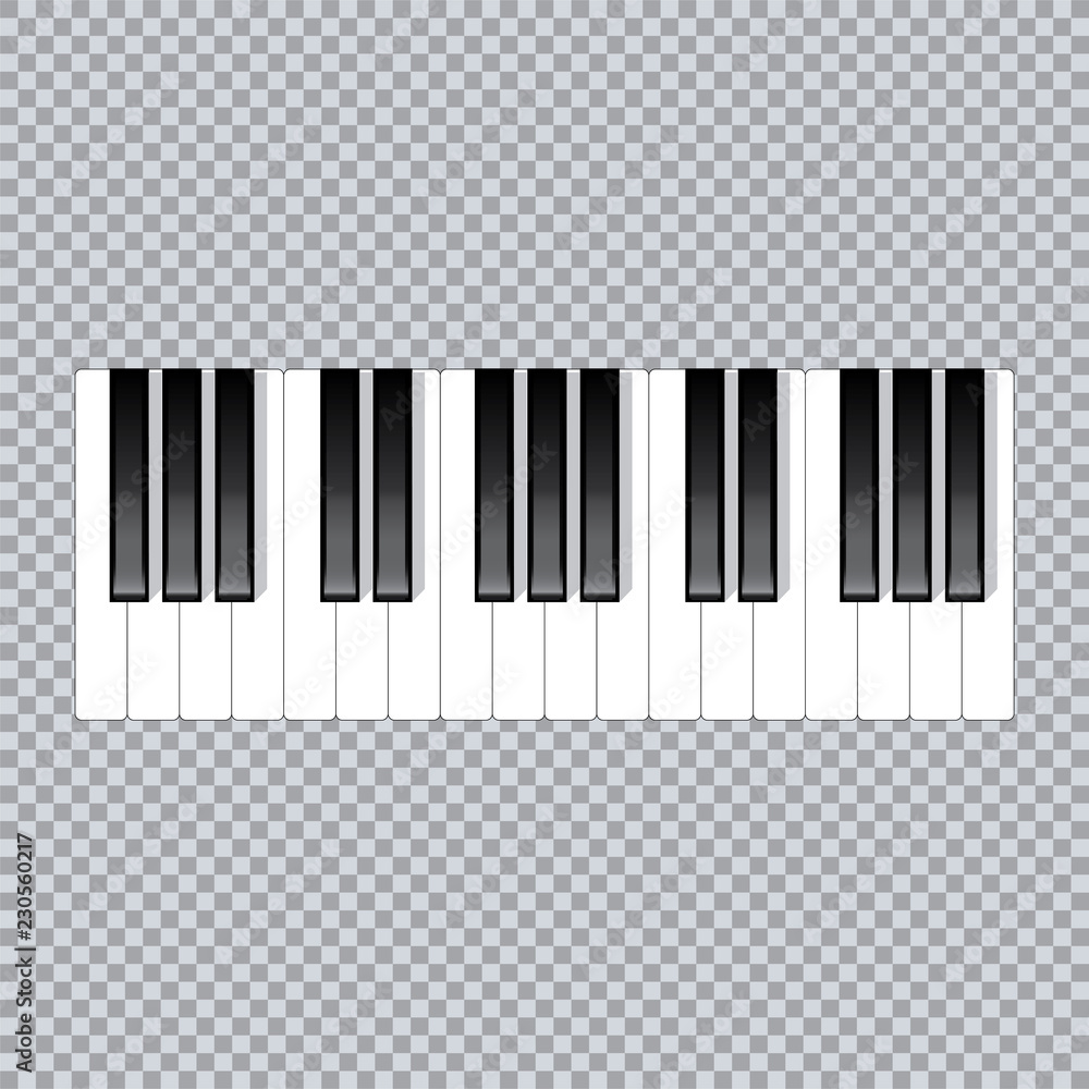 Piano keyboard diagram - piano keyboard layout on white background ...