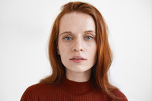 Portrait Of A Young Ginger Woman Free Stock Photo - Public Domain Pictures