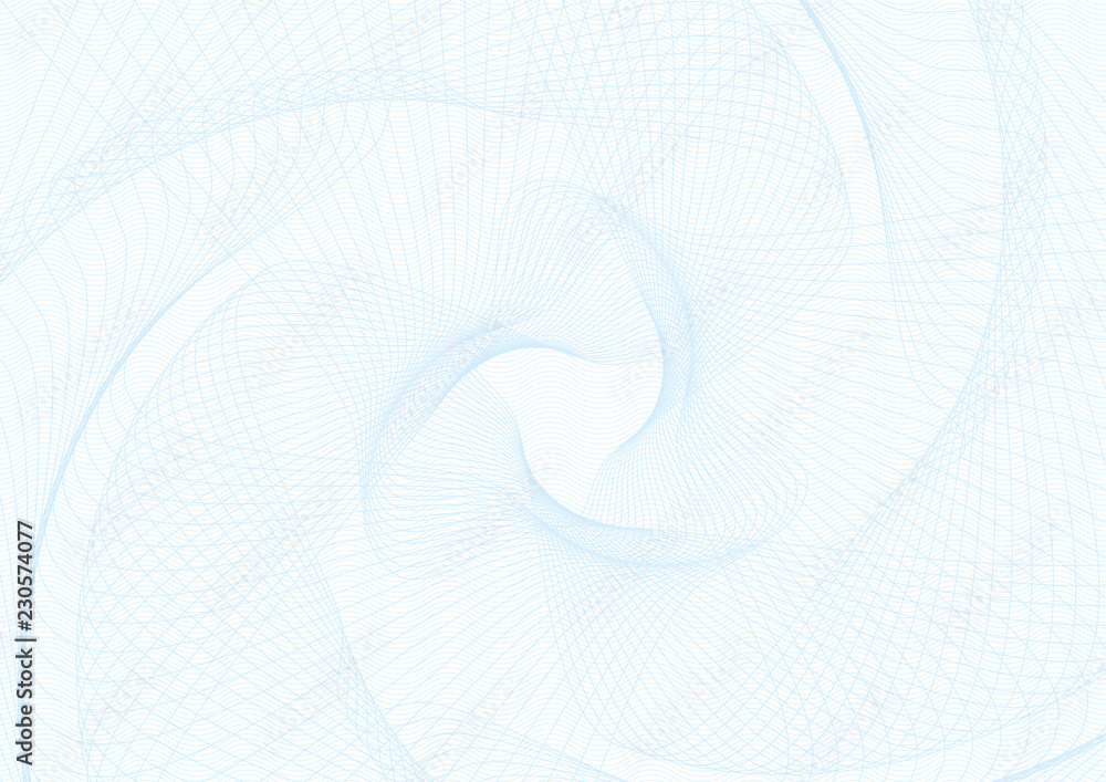 Abstract guilloche pattern (vector complicated line texture). Blank ...