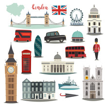 London Icons On Stickers Free Stock Photo - Public Domain Pictures