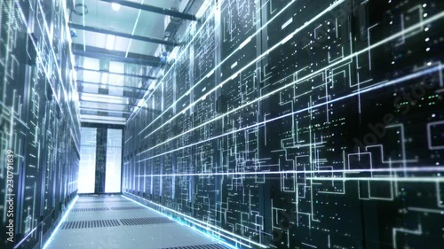 Video zu „Cinemagraphic Concept of: Activation of Data Center. Animated ...