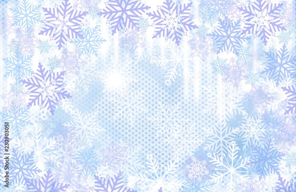 winter corner border