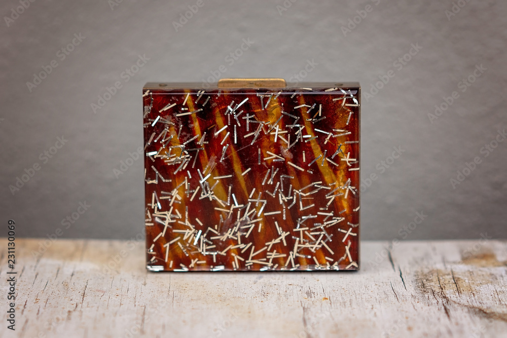 Vintage Lucite Powder Compact Stock Photo | Adobe Stock