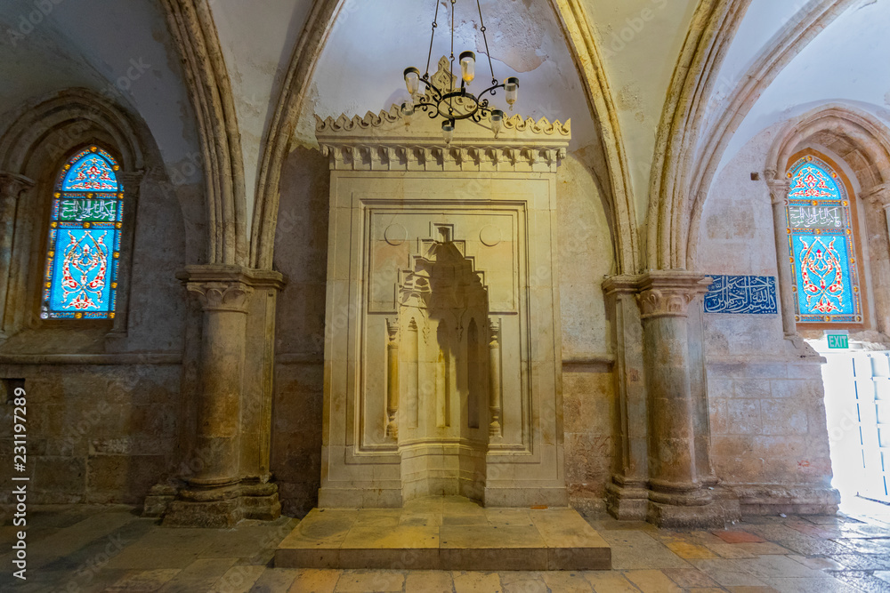 'The last supper room' on mount Zion is the place where Jesus Christ ...