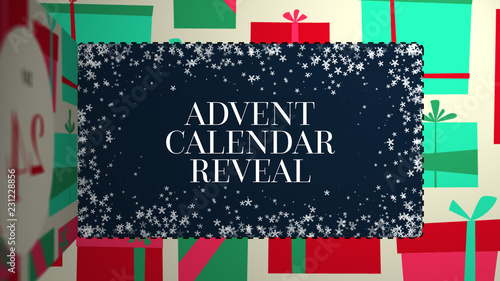 Advent Calendar Reveal Title. Buy this stock template and explore ...