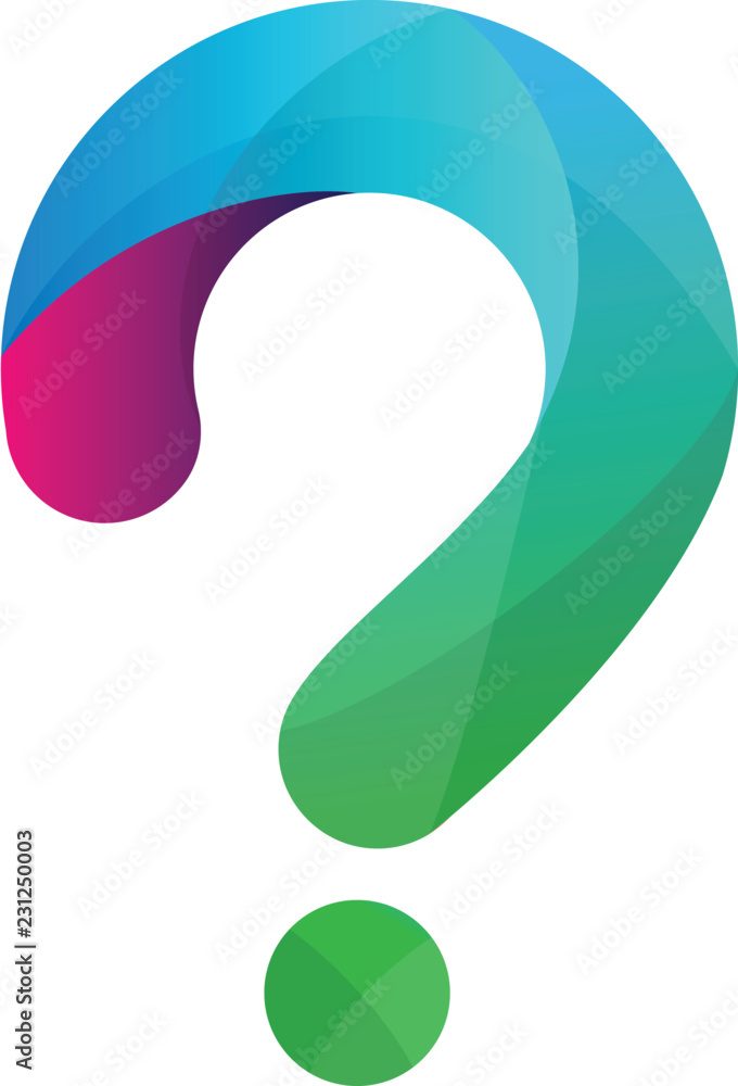 Question mark design logo Stock Vector | Adobe Stock