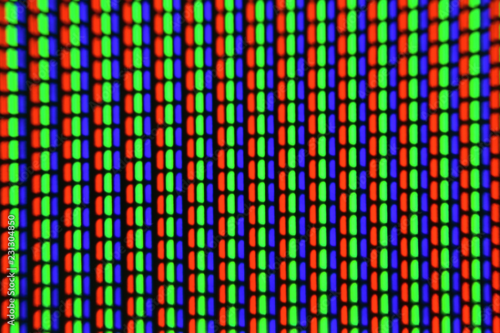 TV pixels closeup. Macro screen pixel. Stock Illustration | Adobe Stock