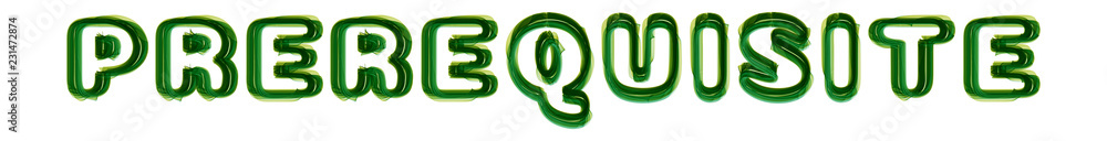 Prerequisite - written on white background Stock Illustration | Adobe Stock