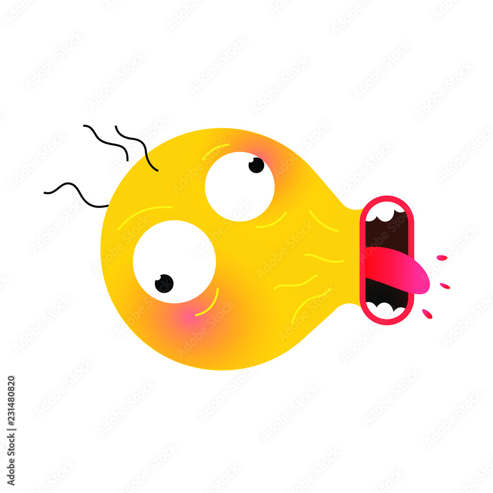 Smiley. Lol. Internet meme. Vector. Emotional smiley for everyday ...