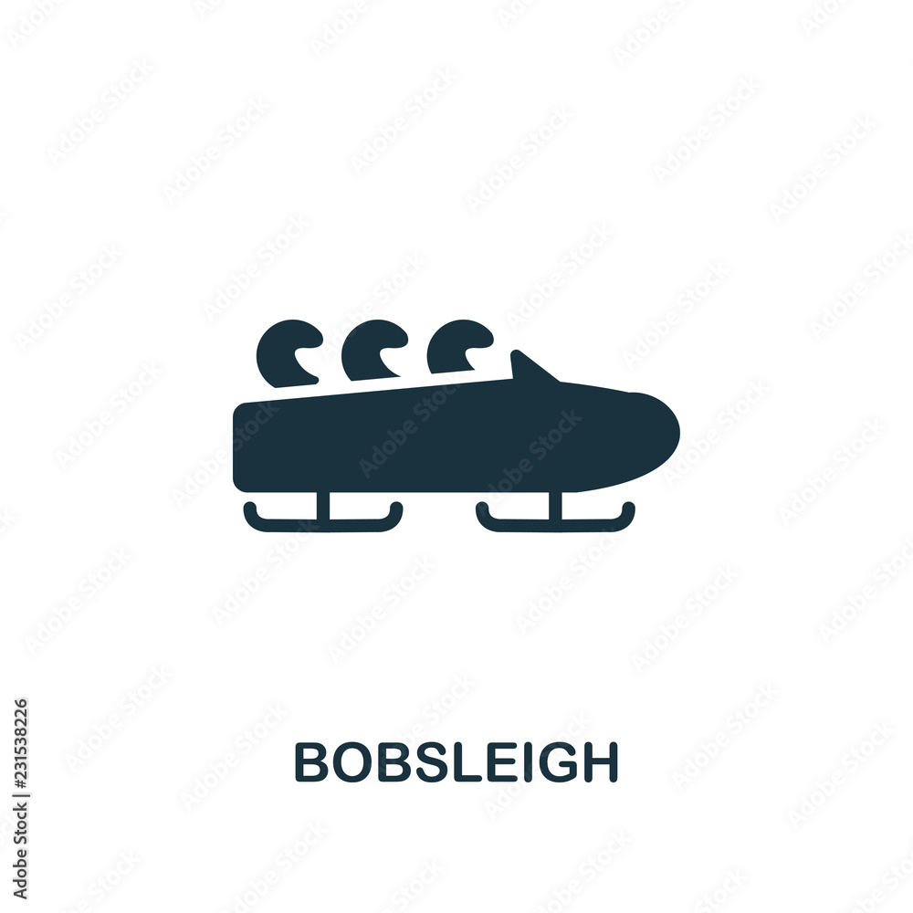 Bobsleigh icon. Premium style design from winter sports icon collection ...