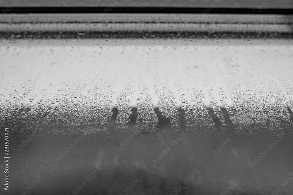 Due to the high humidity of the room and the poor ventilation inside ...