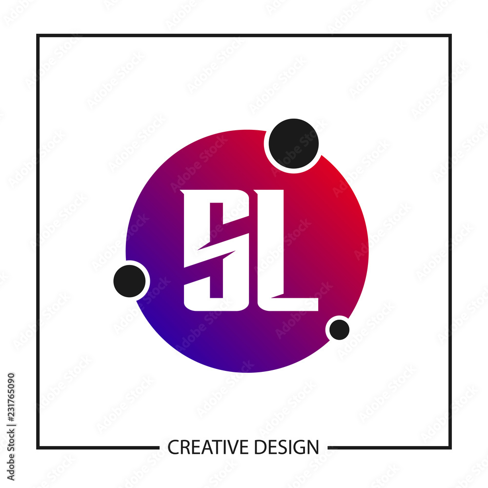 Initial Letter SL Logo Template Design Vector Illustration Stock Vector ...