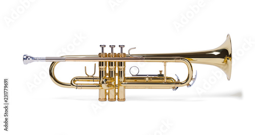 Trumpet Side View - Buy this stock photo and explore similar images at ...