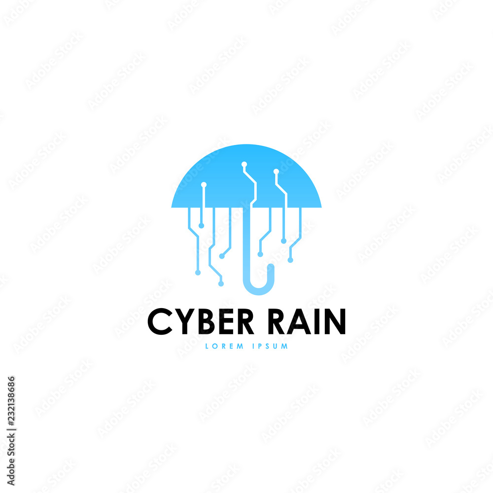 Rain logo Stock Vector | Adobe Stock